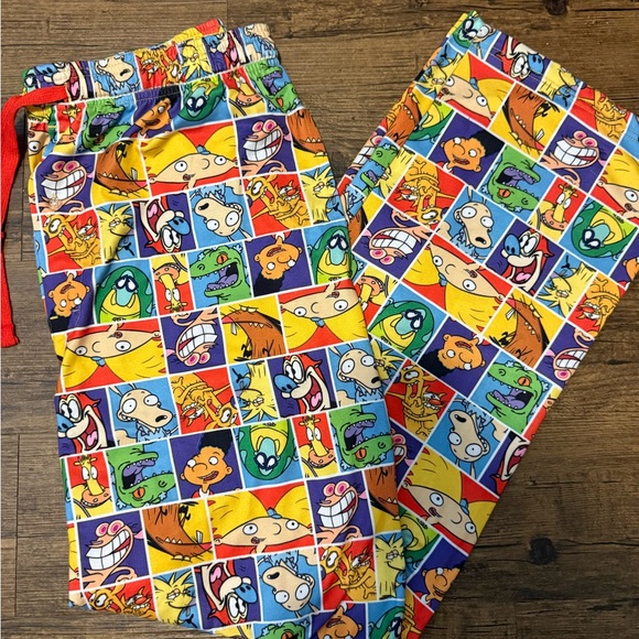 Nickelodeon | Pants | Nickelodeon 9s Cartoon Character Pajama Pants ...